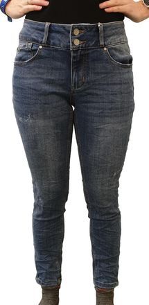 Buena Vista Damen Jeans Tummyless 7/8 Stretch (DE/NL/SE/PL, Alphanumerisch, XL, Regular, Regular, Rough Pacific)