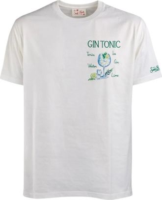 MC2 Saint Barth Homme, Tops, Blanc, Taille: M T-shirt Portofino
