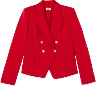 Oltre Femme, Vestes, Rouge, Taille: 46 FR Blazer crois&eacute;
