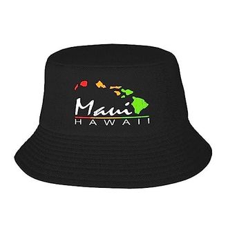 Generic Chapeau De Godet &Icirc;les Hawa&iuml;ennes De Maui Dr&ocirc;le Seau Chapeau Pliable &Eacute;t&eacute; Bonnet Soleil, pour Sports, De P&ecirc;che, La Randonn&eacute;e, 56-58cm