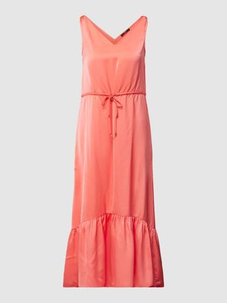 Zero Knielanges Kleid mit V-Ausschnitt