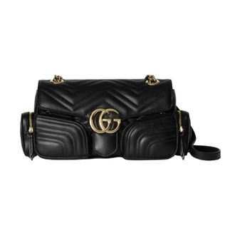 Gucci GG Marmont Multi-Pocket Bag - - Bags - Damen - Schwarzk - ONE SIZE