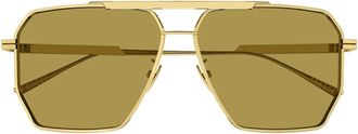 Bottega Veneta unisex, Accessoires, Jaune, Taille: 60 MM Lunettes de soleil Bv1012S