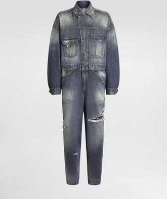 Dolce & Gabbana Denim Jumpsuit - Mann Jeans Mehrfarbig 52