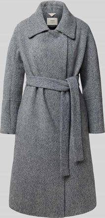 Lanius Wollmantel aus Schurwolle mit Bindeg&uuml;rtel