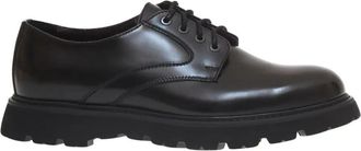 Doucal's Black Derby Rubber Bottom Tank - Gr. 39 (EU) - in Schwarz