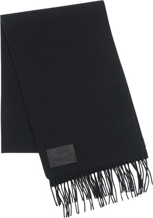 Hogan Femme, Accessoires, Noir, Taille: ONE Size Fringes Scarf