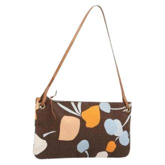 Miu Miu Pre-owned Toile sacs-main - Femme - Pre-owned - Brun - Taille: ONE Size