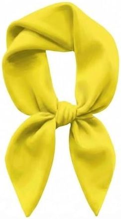 TigerTie &Eacute;charpe en mousseline pour femme - Unicolore - Taille du foulard 60 x 60 cm - 100% coton, jaune, Gr&ouml;&szlig;e: ca. L&auml;nge 60 cm, Breite 60 cm