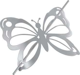 Douceur d'Intérieur DOUCEUR DINTERIEUR Schreibblock, 16 x 14 cm, Metall, Farfalina Grau