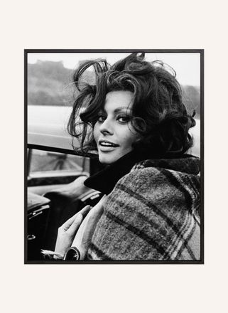 Liv Corday Wandbild Sophia Loren Mit Rahmen schwarz