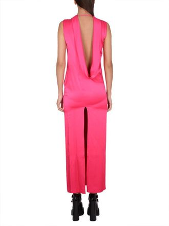 Versace Ring Neckline Dress - Pink