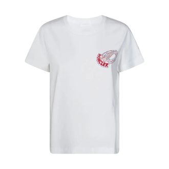 Moncler Femme, Tops, Blanc, Taille: 36 FR T-Shirt