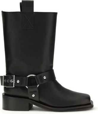 Ganni Femme, Chaussures, Noir, Taille: 38 EU Bos Taurus Lace-Up Bottes