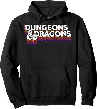 Dungeons & Dragons Logo-Stapel im Retro-Look Pullover Hoodie