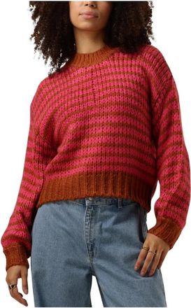 Ydence Gestrickter Pullover Pippa Rosa - - Knitwear - Damen - Rosa - L