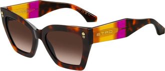 Etro Femme, Accessoires, Multicolore, Taille: 55 MM Colour Stripes Lunettes de soleil