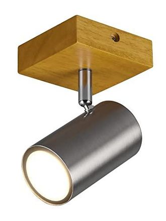 Trio Spot, Marley 1xGU10, max.15,0 W Corps: M&eacute;tal, Nickel mat L:9,0cm, L:12,0cm, H:16,0cm Montage au plafond et au mur,Sans illuminant,FLEXConnect