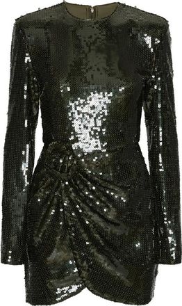 Rotate Sequins Long Sleeve Mini Dress