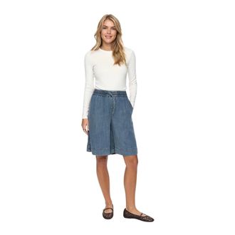 N&uuml;mph Femme, Shorts, Bleu, Taille: 36 FR Nuelida Shorts