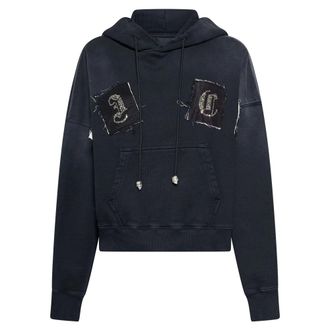 John Richmond Damen, Sweatshirts & Hoodies, Schwarzk, 2XSGr&ouml;&szlig;e