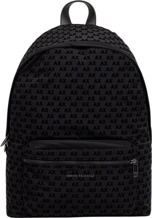 A|X Armani Exchange Sac &agrave; dos &agrave; logo imprim&eacute; - Homme - Sacs - Noir - Taille: ONE Size