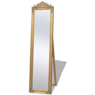 vidaXL Miroir sur pied Style baroque 160x40 cm Dor&eacute; Vidaxl