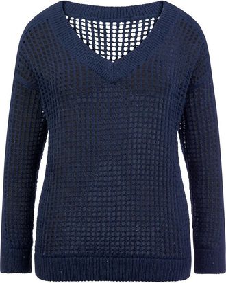 Emilia Lay V-Pullover V-Ausschnitt Emilia Lay blau