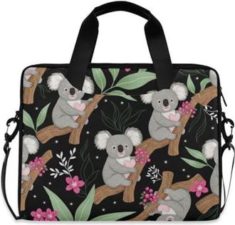 Alaza Sac &agrave; bandouli&egrave;re pour ordinateur portable de 40,6 &agrave; 15,6 Motif lama - Pour homme et femme, Koala I28020, Taille unique