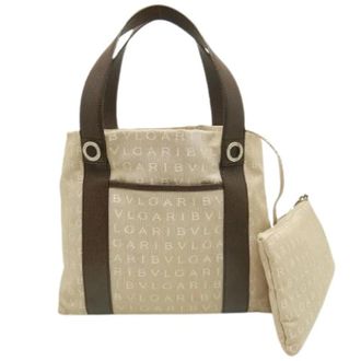 Bulgari Pre-owned Logomania Tote - - Pre-owned - Damen - Beige - ONE SIZE