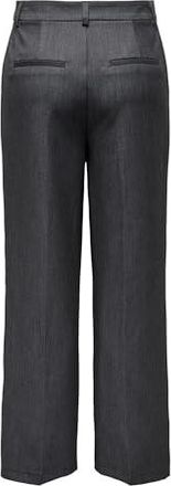 Only Femme Onlhattie-Lana Hw Wide Mel TLR Pantalons, Gris Fonc&eacute; M&eacute;lang&eacute;, 34W / 32L EU