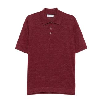 Brunello Cucinelli Strickware - - Tops - Herren - Rot - L