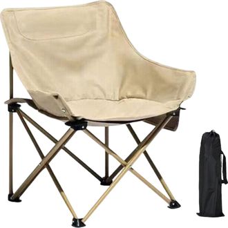 Generic Faltbarer Campingstuhl, stabiler, tragbarer kompakter Klappstuhl, kompakter tragbarer Stuhl, 75 kg Kapazit&auml;t, robuster Campingstuhl, Klappst&uuml;hle zum W