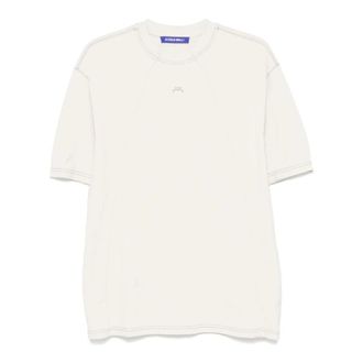 A-Cold-Wall* A-Cold-Wall, Homme, Tops, Beige, Taille: 2XL T-shirt Beige en Jersey avec Impression Logo