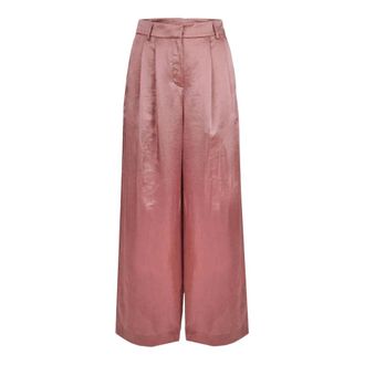 ottod'Ame Femme, Pantalons, Rose, Taille: 38 FR Pantalone Blush Wide Leg Pantalons