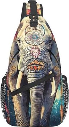 Generic Sac &agrave; dos boh&egrave;me avec attrape-r&ecirc;ves et mandola, sac &agrave; bandouli&egrave;re pour homme, sac &agrave; dos de randonn&eacute;e