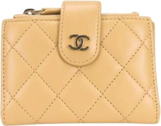 Chanel Porte-monnaie / &Eacute;tui &agrave; monnaie doccasion - Femme - Pre-owned - Beige - Taille: ONE Size