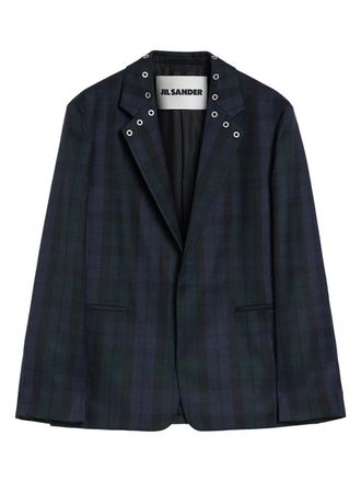 Jil Sander blazer à design texturé - Vert