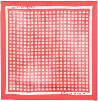 Ermanno Scervino Femme, Accessoires, Rouge, Taille: ONE Size Silky Scarf