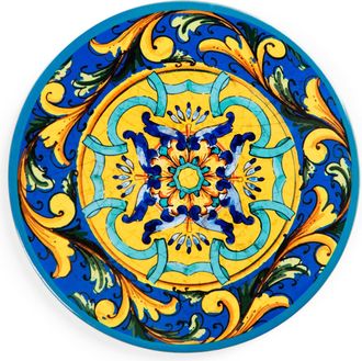 Excelsa Trinacria Topfuntersetzer aus Keramik und Kork, traditionelles sizilianisches Dekor