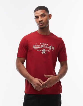 Tommy Hilfiger Heritage - T-shirt &agrave; imprim&eacute; graphique - Rouge