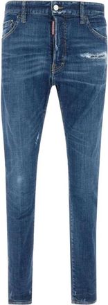 Dsquared2 Homme, Jeans, Bleu, Taille: XL Distressed Denim Jeans