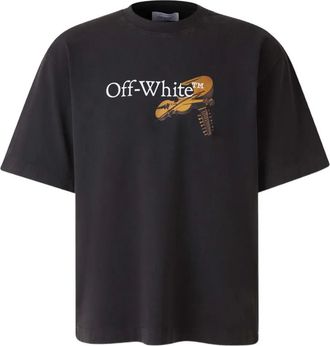 Off-white t-shirt à logo cupid arrow skate - Noir