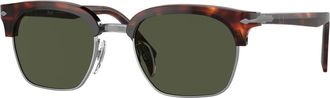 Persol Gr&uuml;ne Linse Kunststoffrahmen Sonnenbrille - - Accessories - unisex - Braun - 53 MM