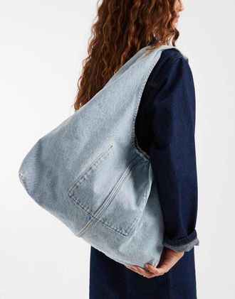 Levi's Cabas souple en denim - Bleu