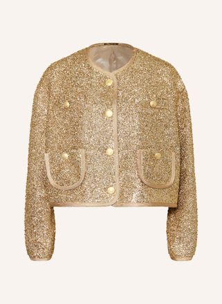 Nvsco Nvsco Kastenjacke Mit Glitzergarn gold