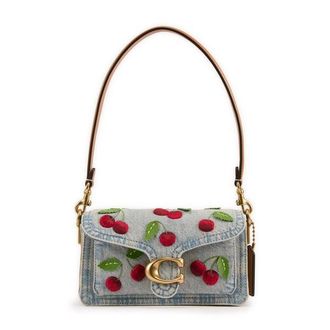 Coach Sac &agrave; main brod&eacute; Tabby 20 en coton et cuir