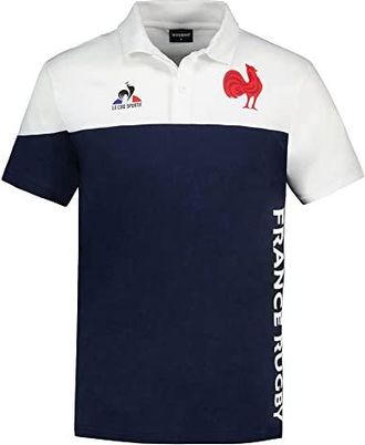 Le Coq Sportif FFR FANWEAR Polo SS N°1 M Dress Blues/ne