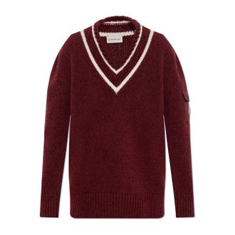 Moncler Wollpullover - - Knitwear - Damen - Rot - XS