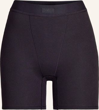 SKIMS Skims Lounge-Shorts Cotton Rib schwarz